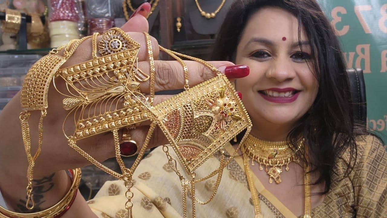 1.5 gm gold polish hand bracelet design women's gold hand bracelet ...