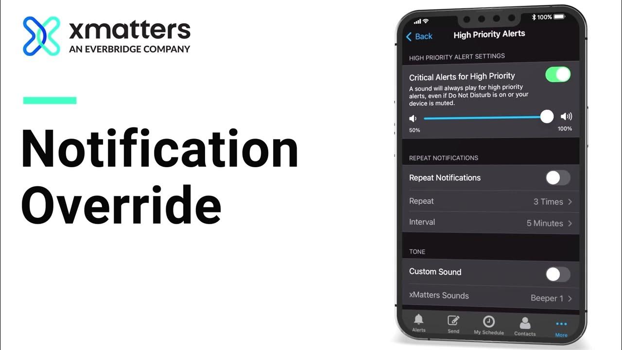 xMatters Notification Override Feature - YouTube