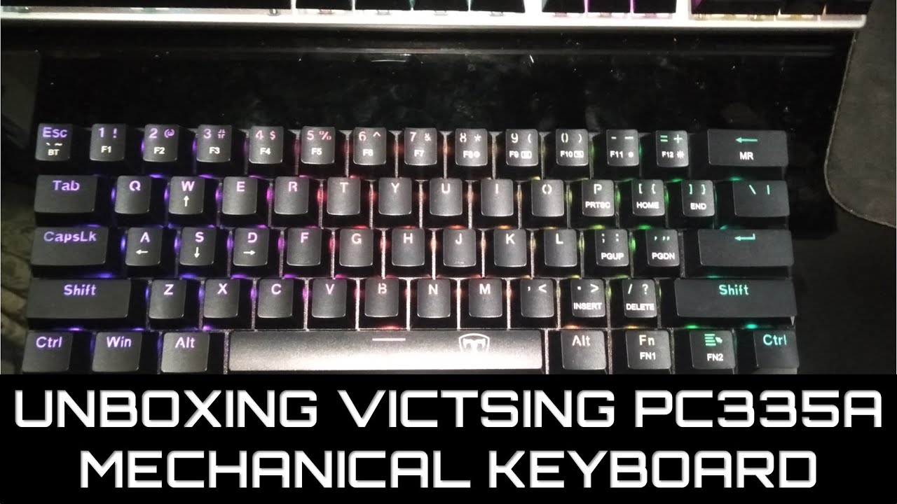 Unboxing VicTsing PC335A Mechanical 60% Keyboard - YouTube