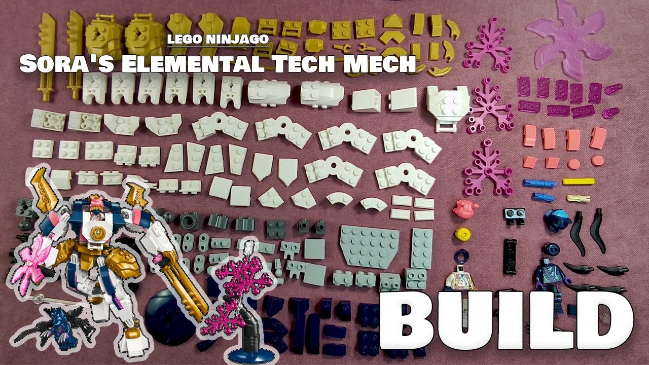 Speed Building | Sora's Elemental Tech Mech | 71807 | LEGO NINJAGO 2024 ...