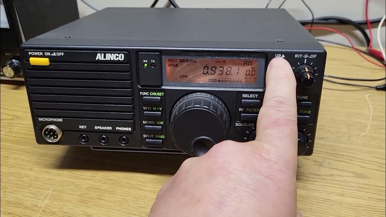 Alinco DX-77 HF All-Mode HF Transceiver With Keyer and Tone Unit - YouTube