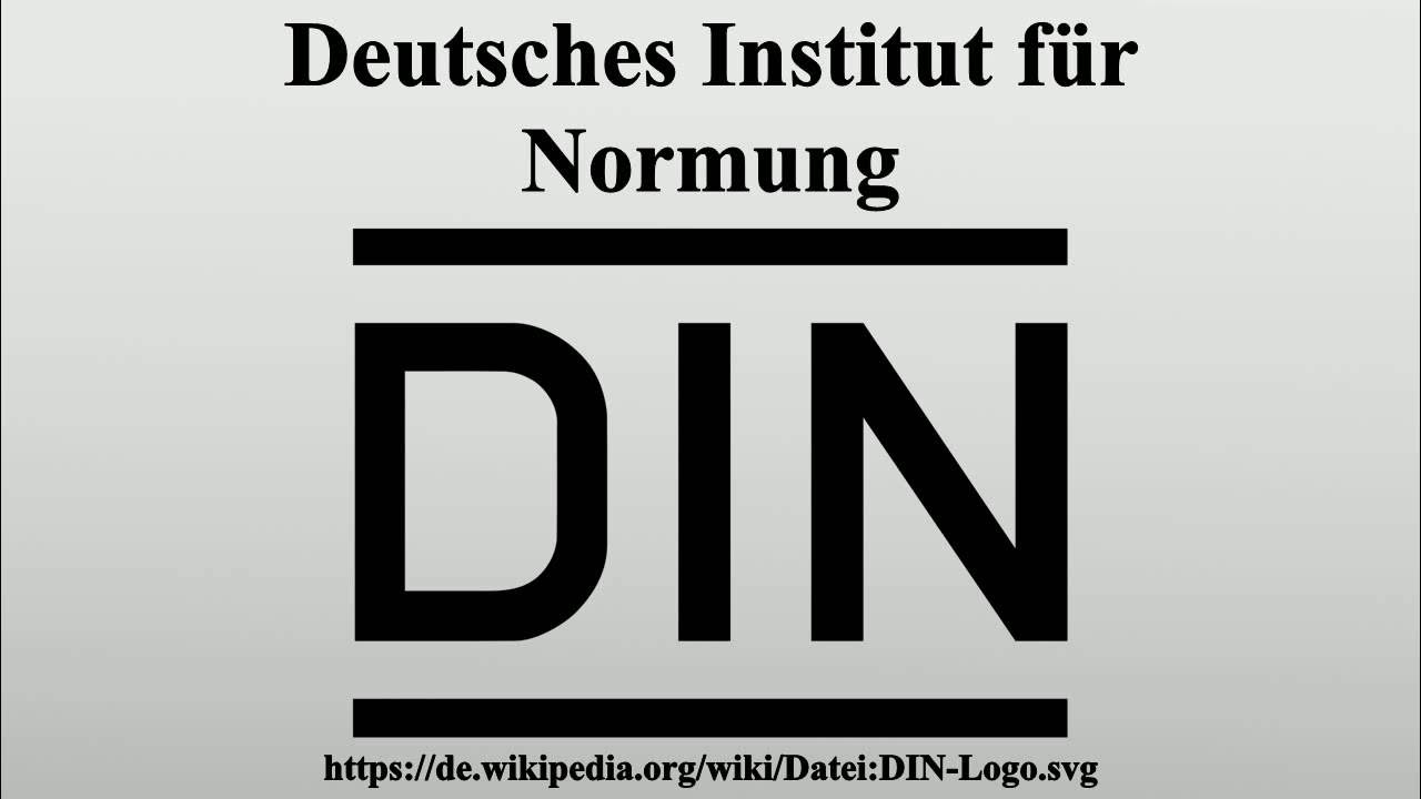 Deutsches Institut für Normung - YouTube