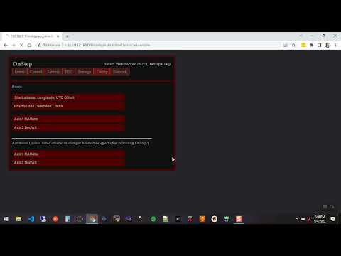 CGE Pro OnStep Smart Web Server - YouTube