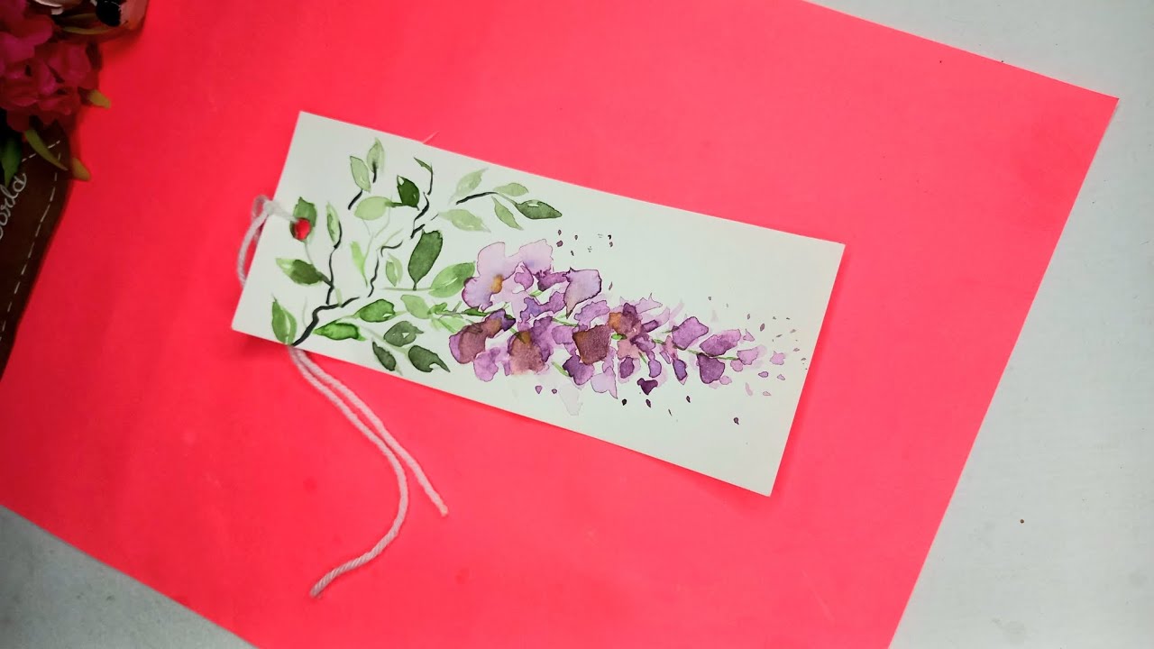 Diy floral bookmark/how to make bookmark/step by step full tutorial ...