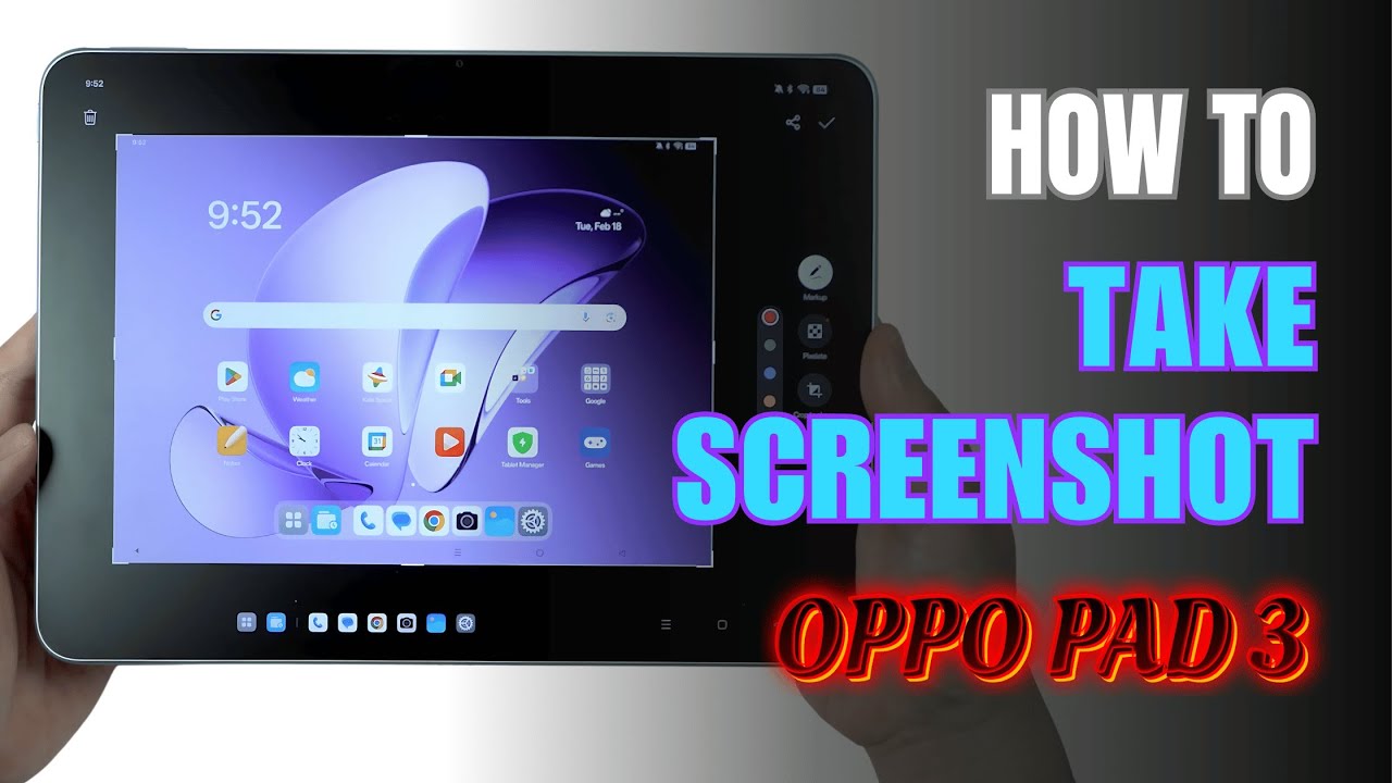 How to Take Screenshot Oppo Pad 3 - YouTube