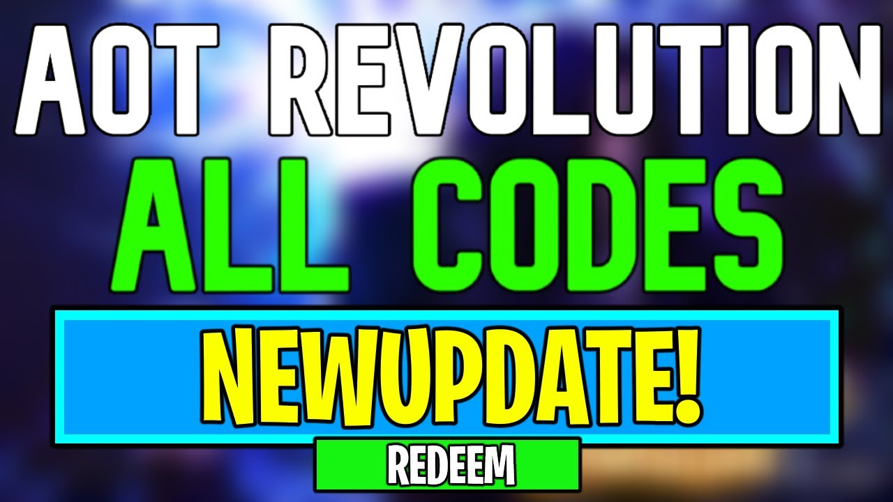 New AOT Revolution Codes | Roblox Attack on Titan Revolution Codes (May ...