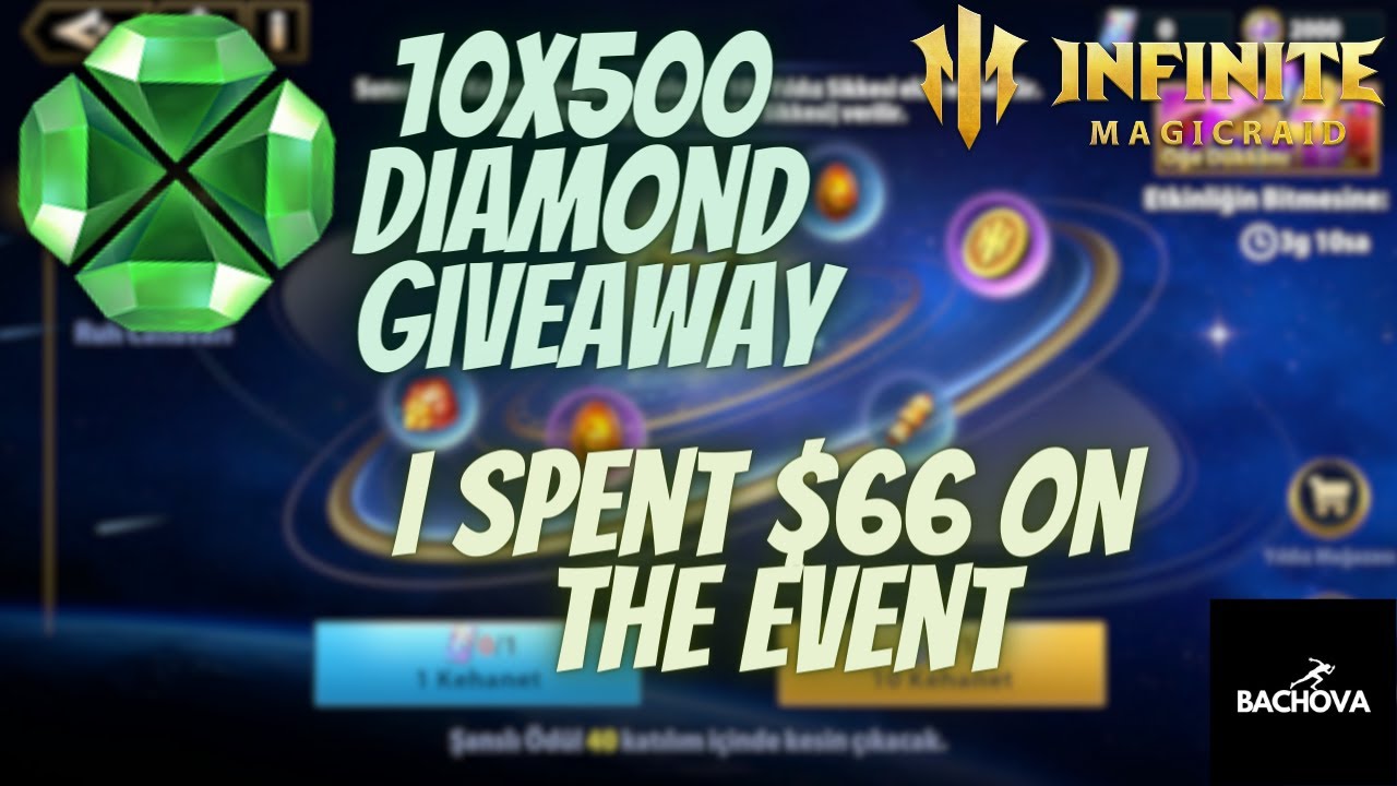 Infinite Magicraid-10x500 Diamond Giveaway & Etkinliğe 66$ Harcadım ...