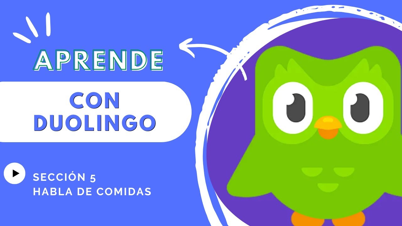 Sección 5: Habla de Comidas - Duolingo - YouTube