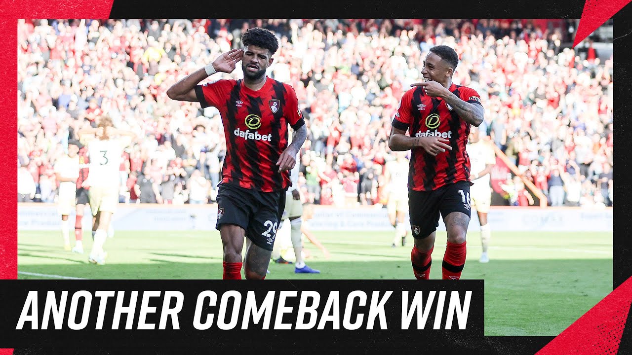 Pitchside camera captures the emotion of a HUGE comeback - YouTube