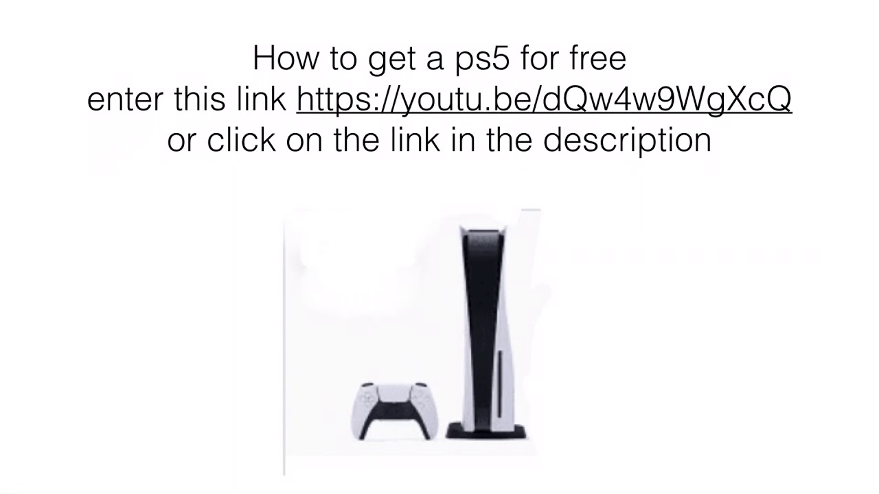 How to get the ps5 for free - YouTube