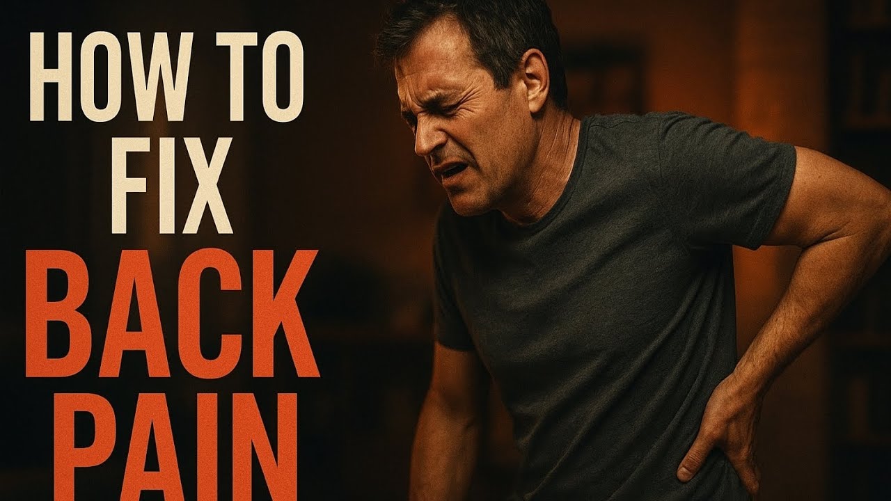 How to Fix Back Pain | Simple Exercises & Stretches #alphaxfit - YouTube