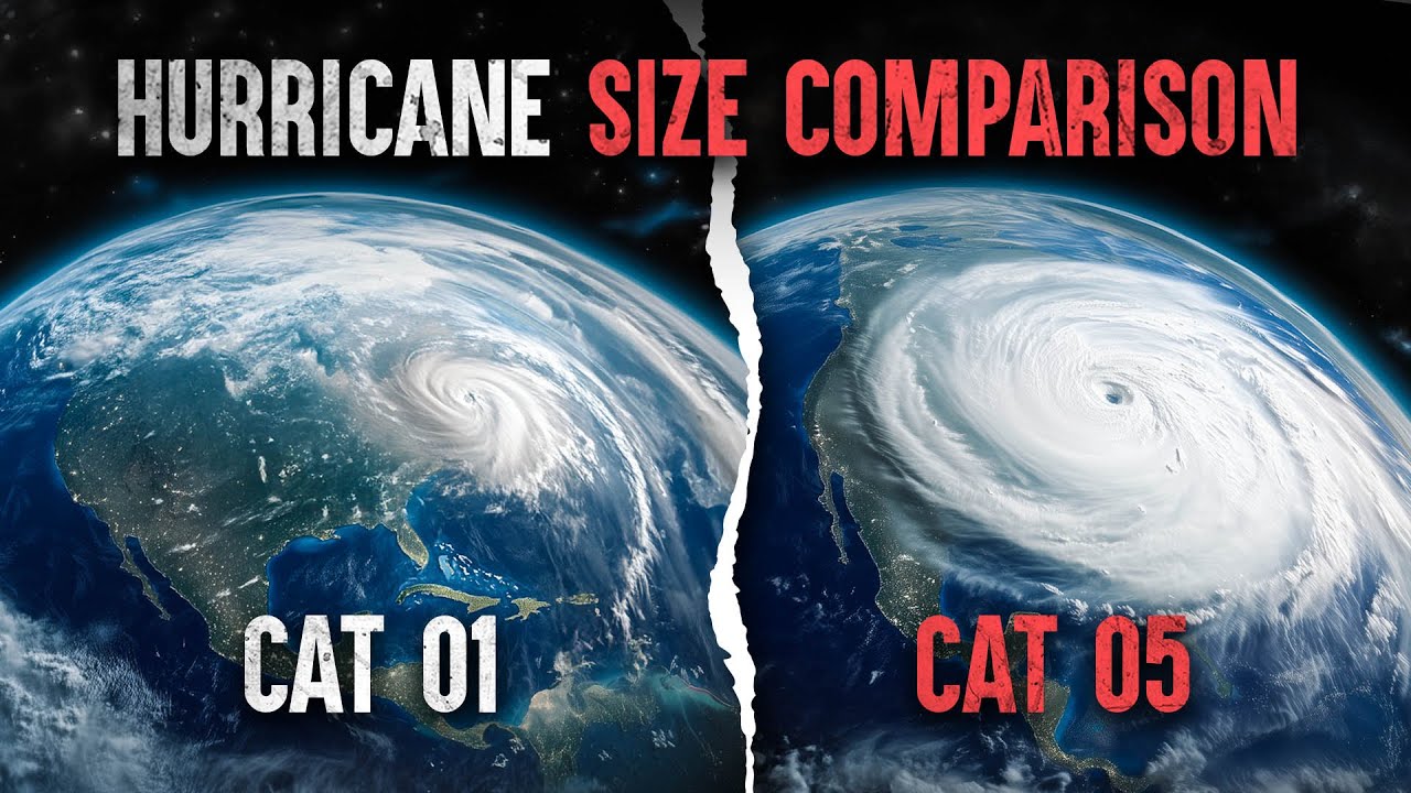 Nature's Deadliest Hurricanes: Size Comparison - YouTube