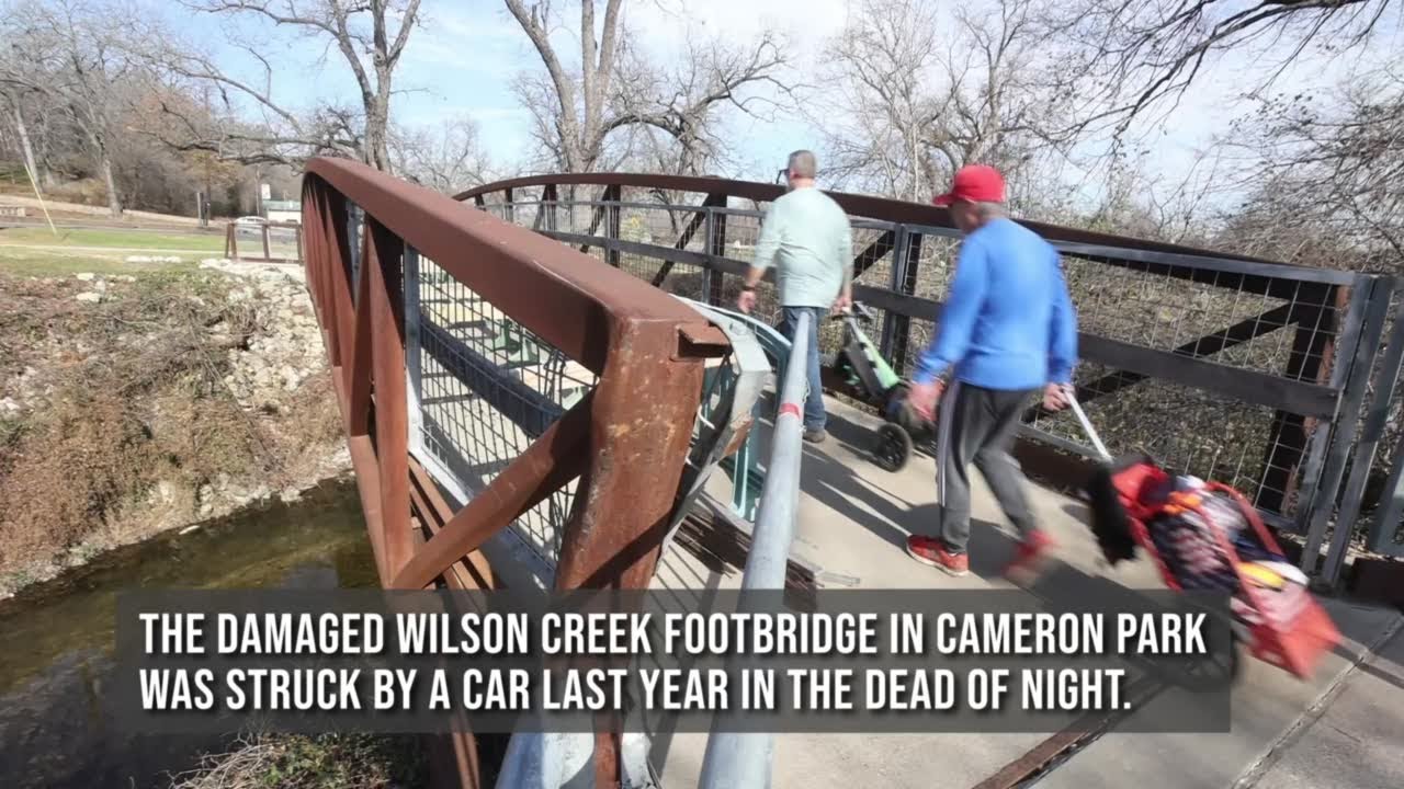Reckless drivers damage Cameron Park animals sculptures, bridge - YouTube