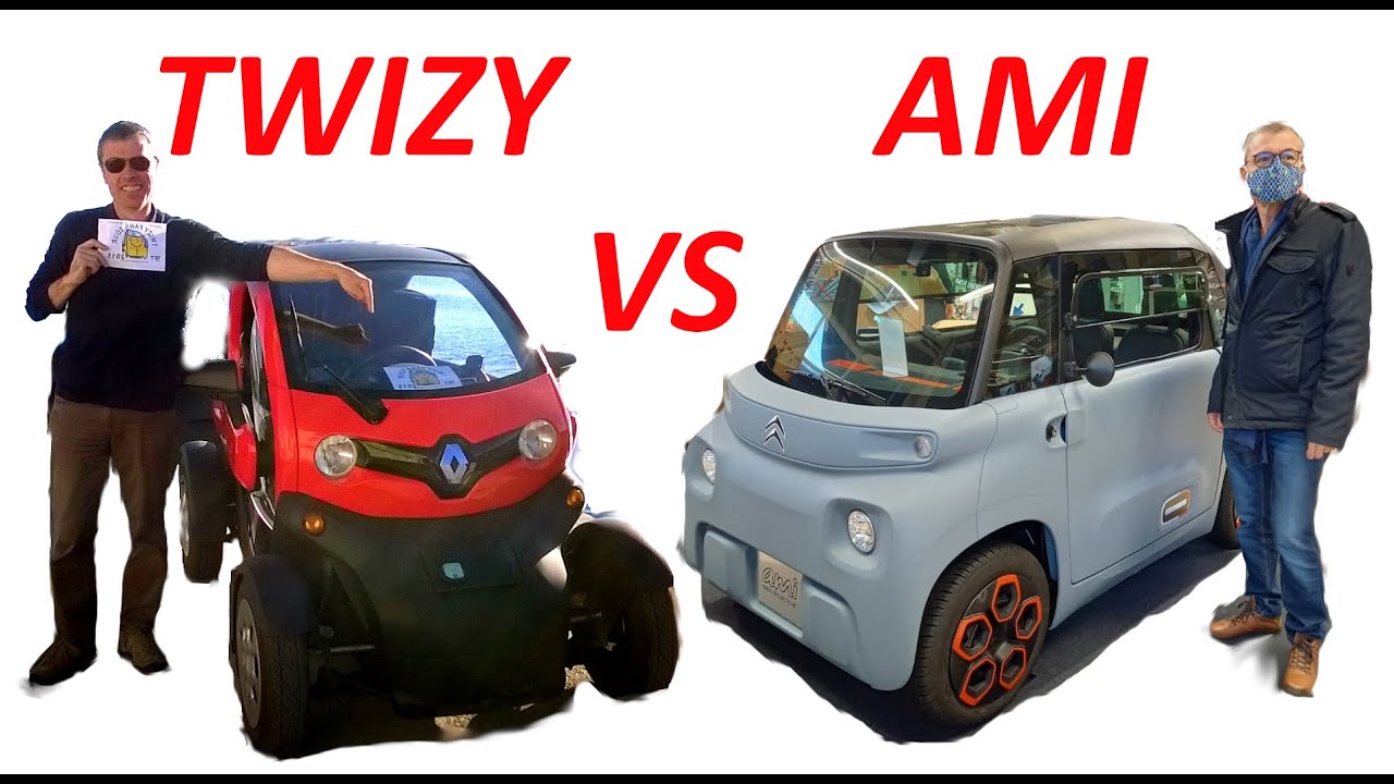 Renault TWIZY vs Citroën AMI : à vous de voir ! - YouTube