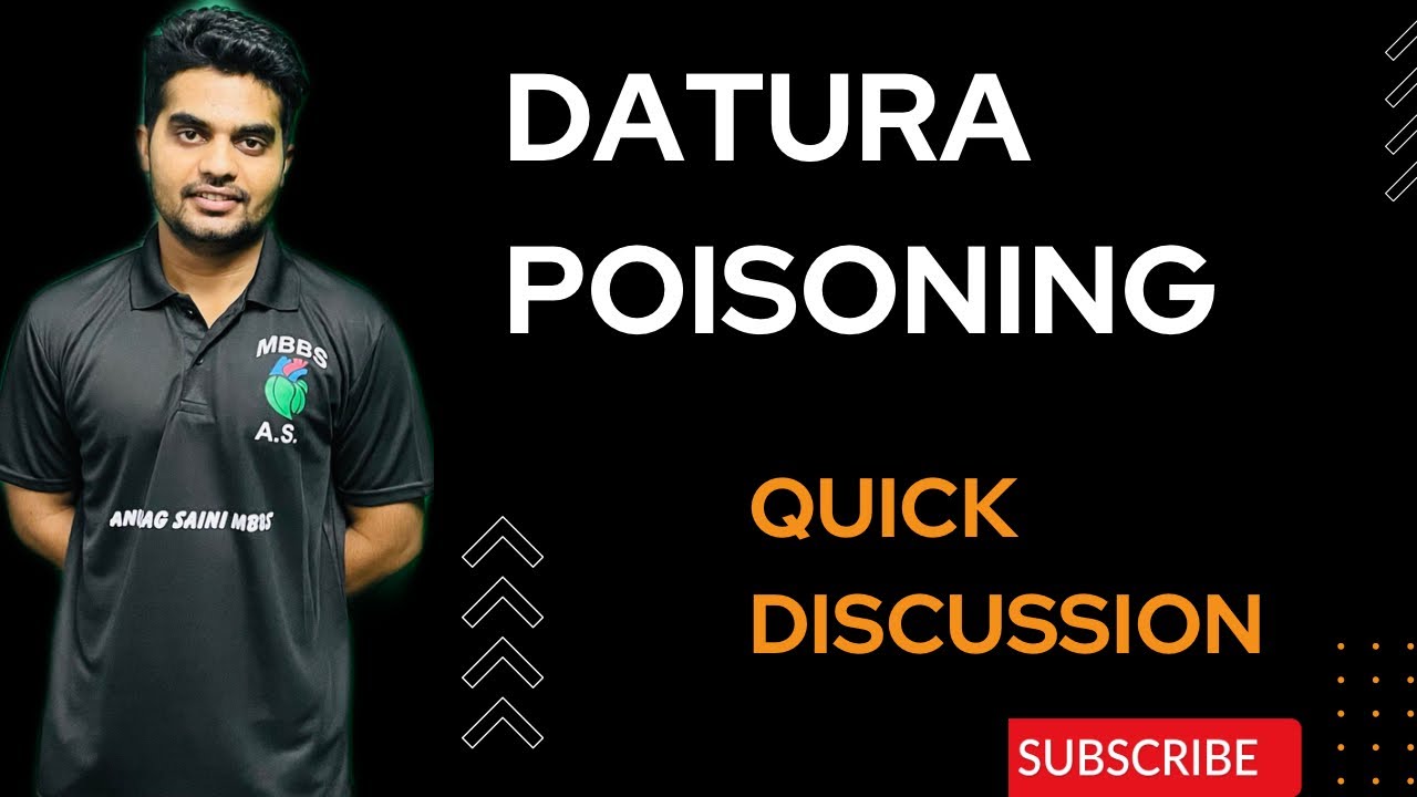 Datura poisoning forensic medicine // deliriant poison // Toxicology ...