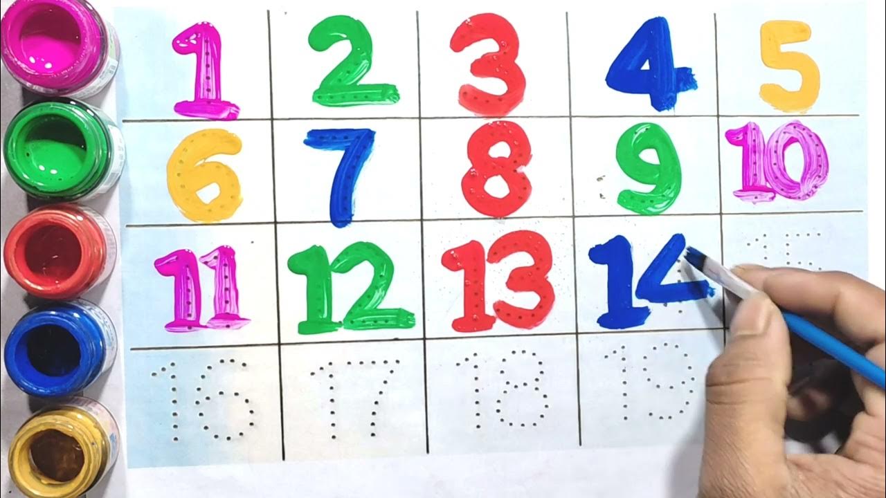 1 to 100 counting learn to count 1 से 100 तक गिनती One two three 123 Numbers Numbers song - YouTube