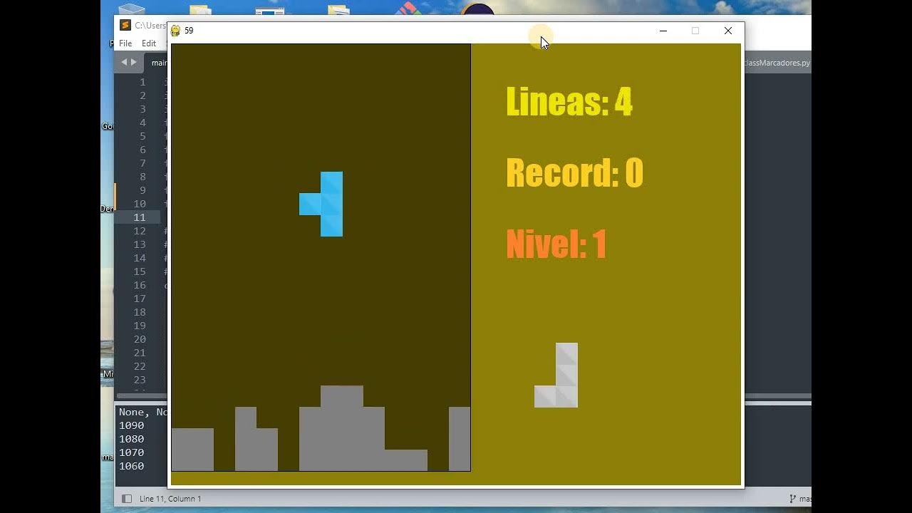Tetris En Python Pygame Demo Youtube