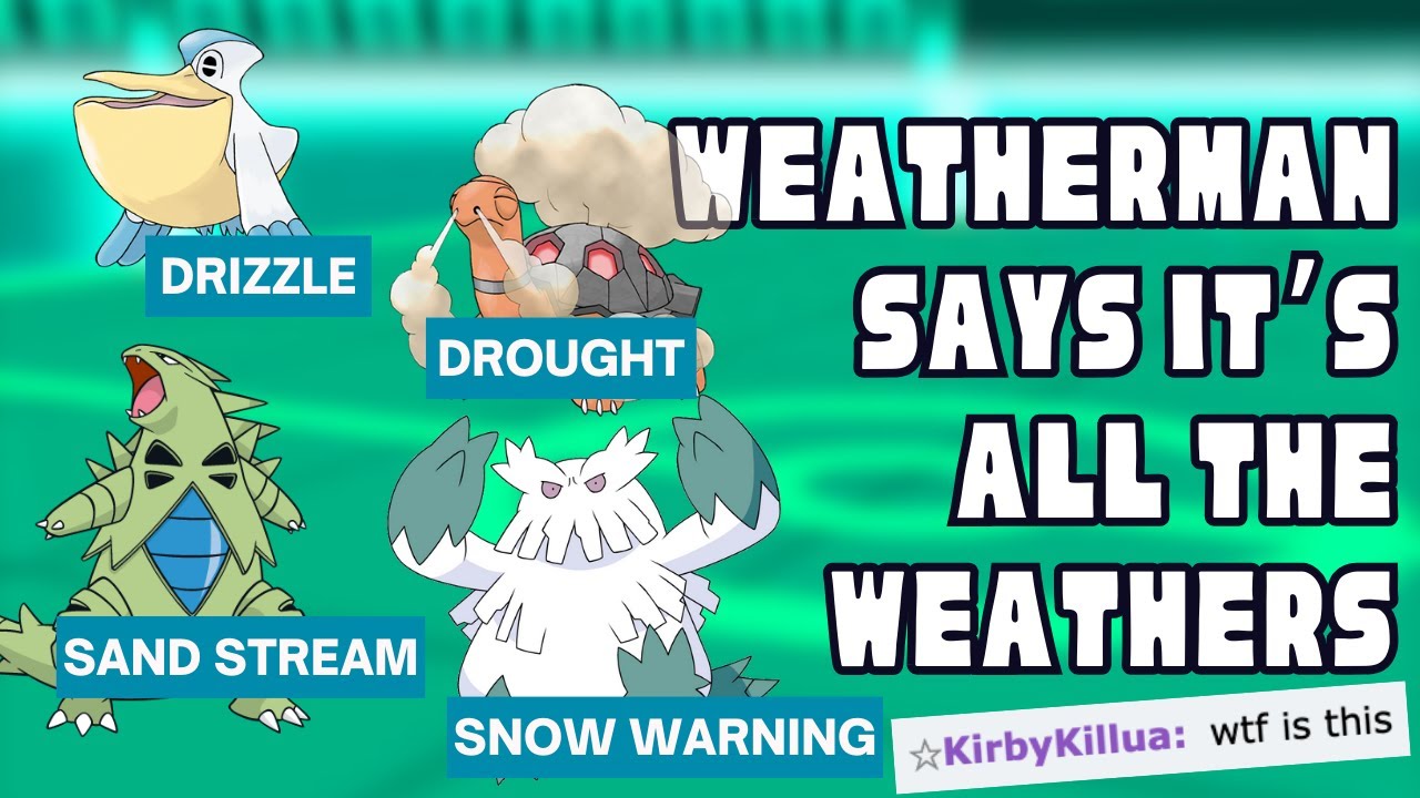 All Weather Team Is Just Crazy - Rain Snow Sand Sun Pokemon Showdown ...