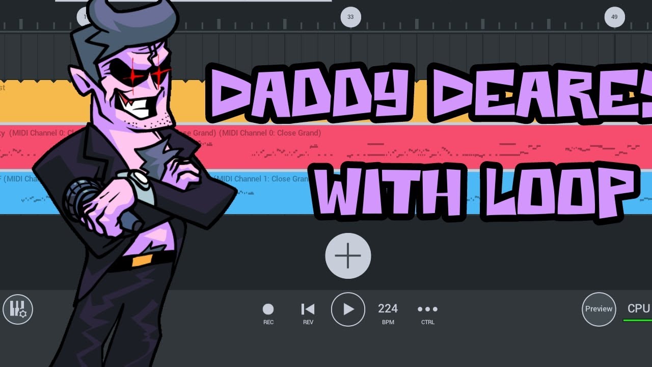 FNF daddy dearest dwp with loop (by me) download link In the ...