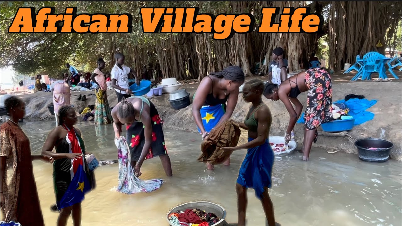 African Village Life In South Sudan🇸🇸🇸🇸 Washing In The Riverthe Mundari Lifestyle 😱😳👐 Youtube