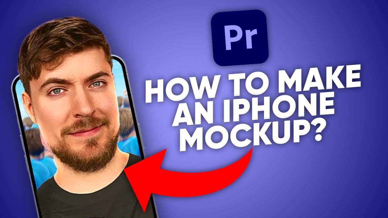 How to create an iphone mockup in Premiere Pro - YouTube