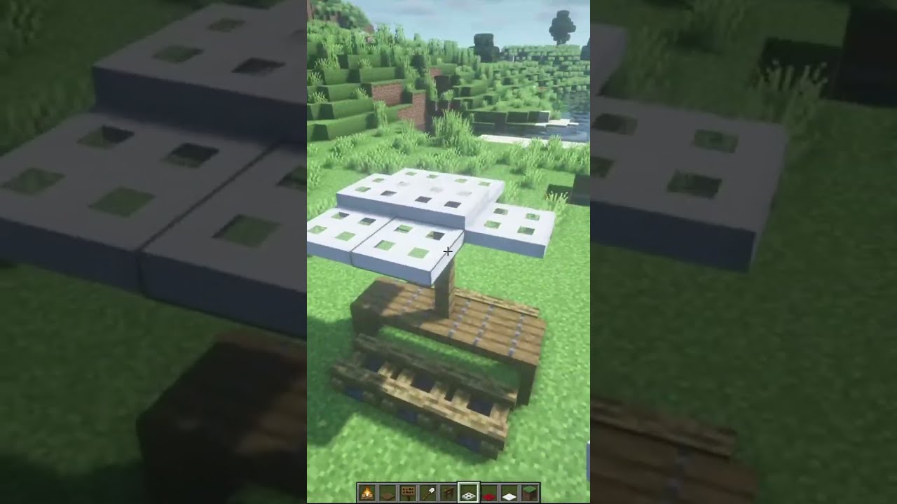 Minecraft: Picnic Table Build | #shorts #trending #minecraft - YouTube