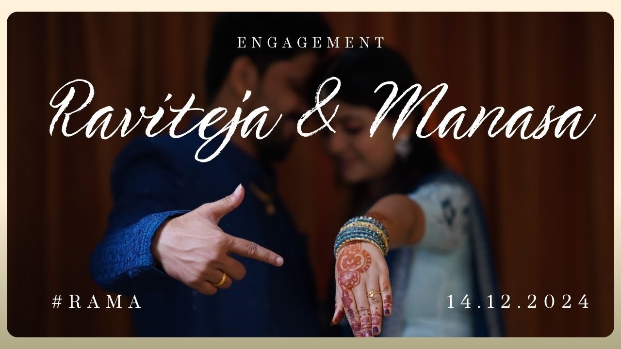 Raviteja + Manasa - #RaMa Engagement Full Candid Video - YouTube
