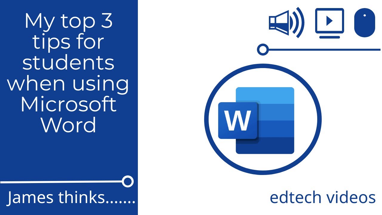 My top 3 tips for students when using Microsoft Word - YouTube