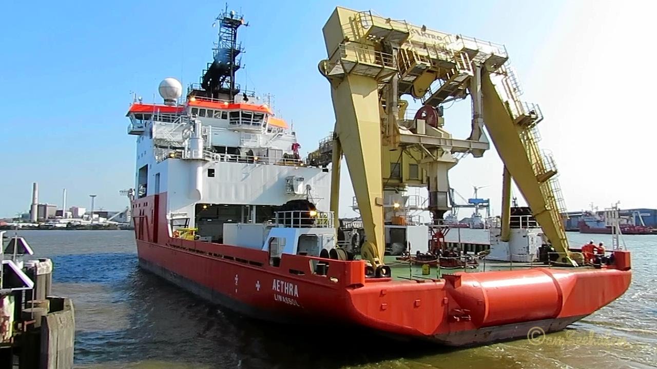 offshore research & survey vessel AETHRA 5BHH4 IMO 9181481 Emden ...