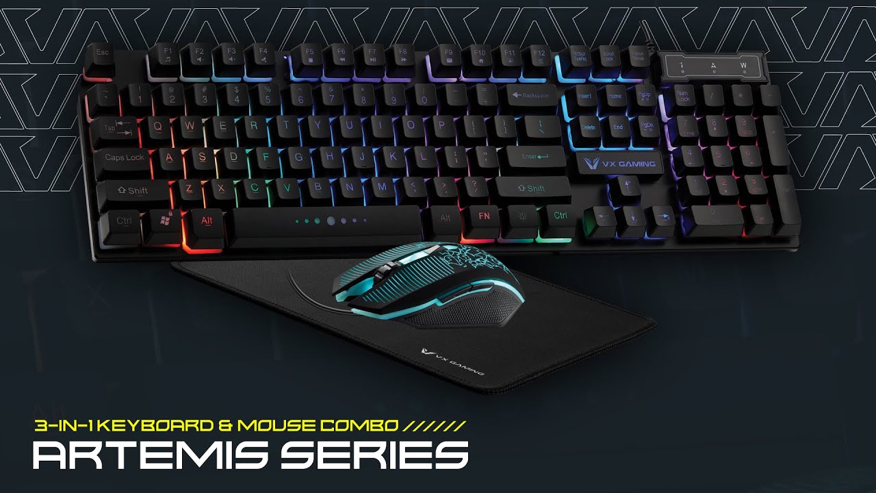 3-in-1 Keyboard & Mouse Combo | Artemis Series | VX GAMING - YouTube