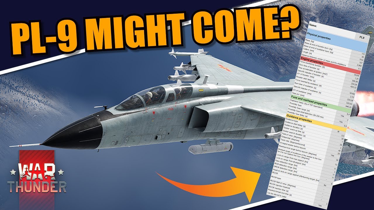 War Thunder - PL-9 MISSILE in the FILES? MORE NEXT GEN missiles? + Points needed for the TOG II ...