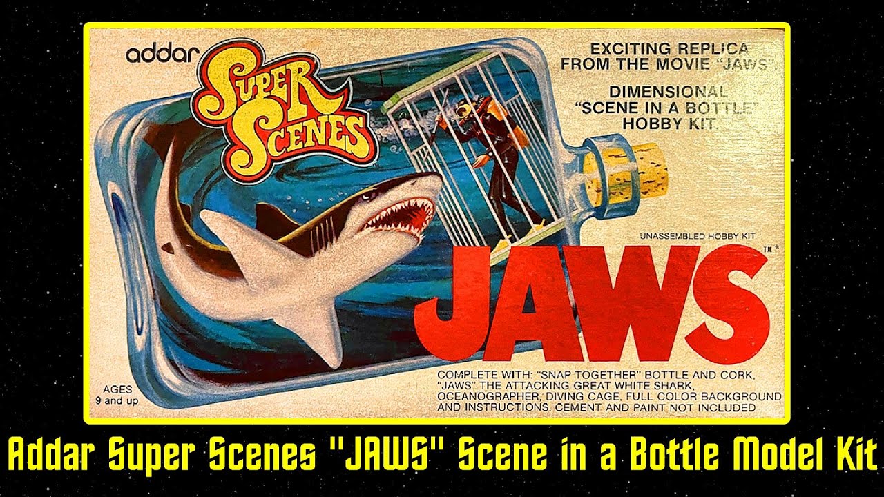 Addar Super Scenes JAWS Un assembled Hobby Kit from 1975 - YouTube