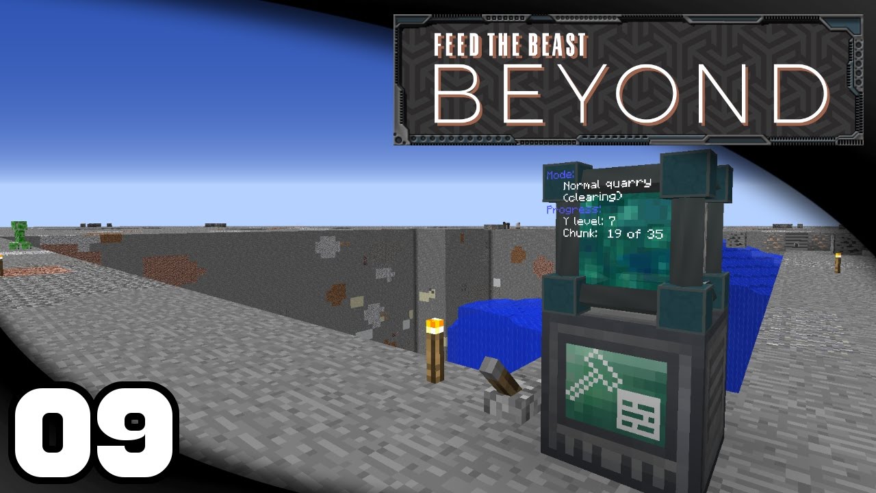 FTB Beyond - Ep. 9: Quarry and Mining Dimension - YouTube