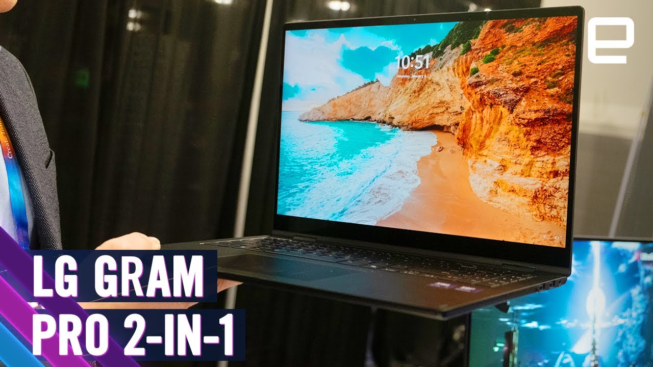 LG Gram Pro 2-in-1 (2025) hands-on at CES 2025 @Engadget
