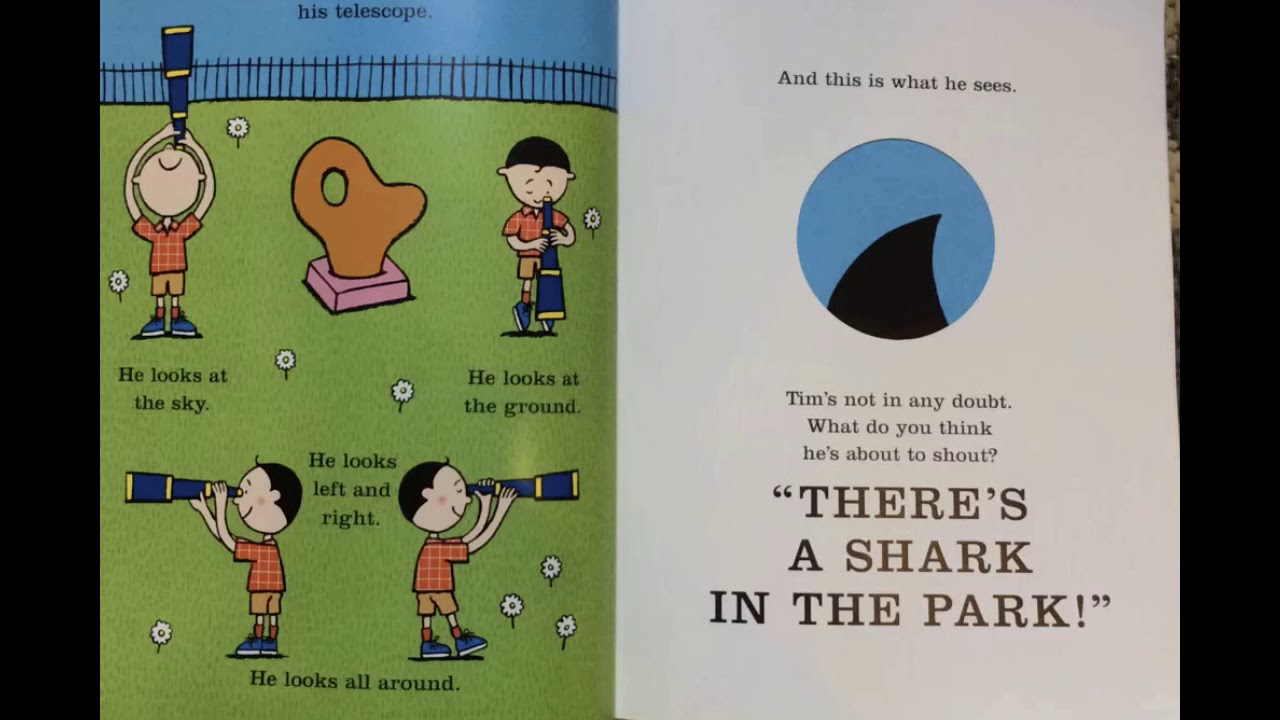 Mrs Doran reads Shark in the Park - YouTube