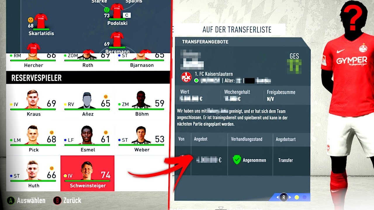 FIFA 20 : ICH KAUFE SCHWEINSTEIGER UND !!! 😍 Kaiserslautern Karriere ...