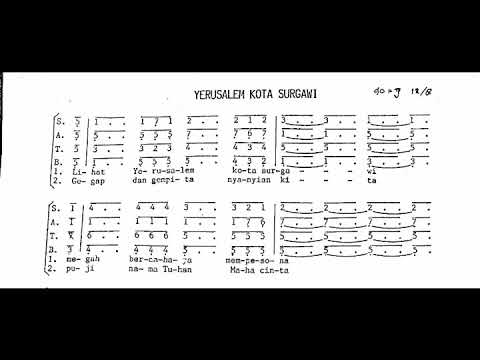 Yerusalem Kota Surgawi || Koor Rohani Katolik || Partitur Koor - YouTube