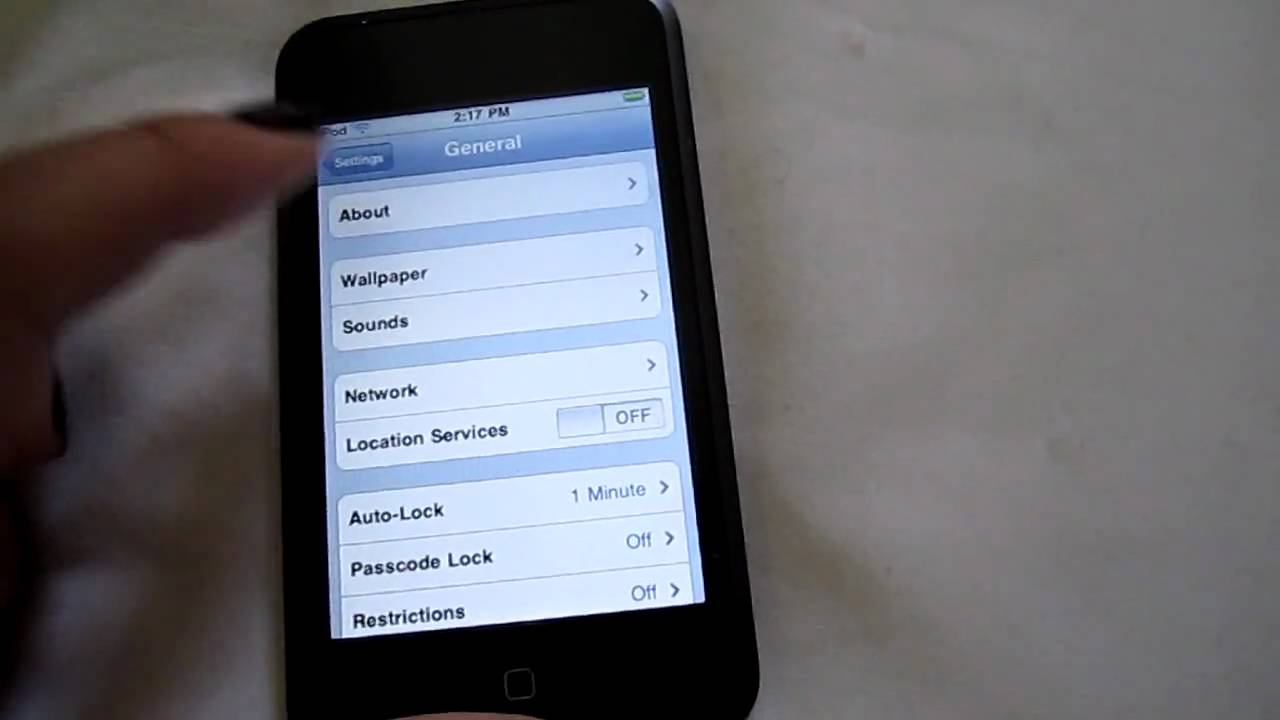 Jailbreak 1st Gen iPod Touch (3.1.3) using JailbreakMe.com - YouTube