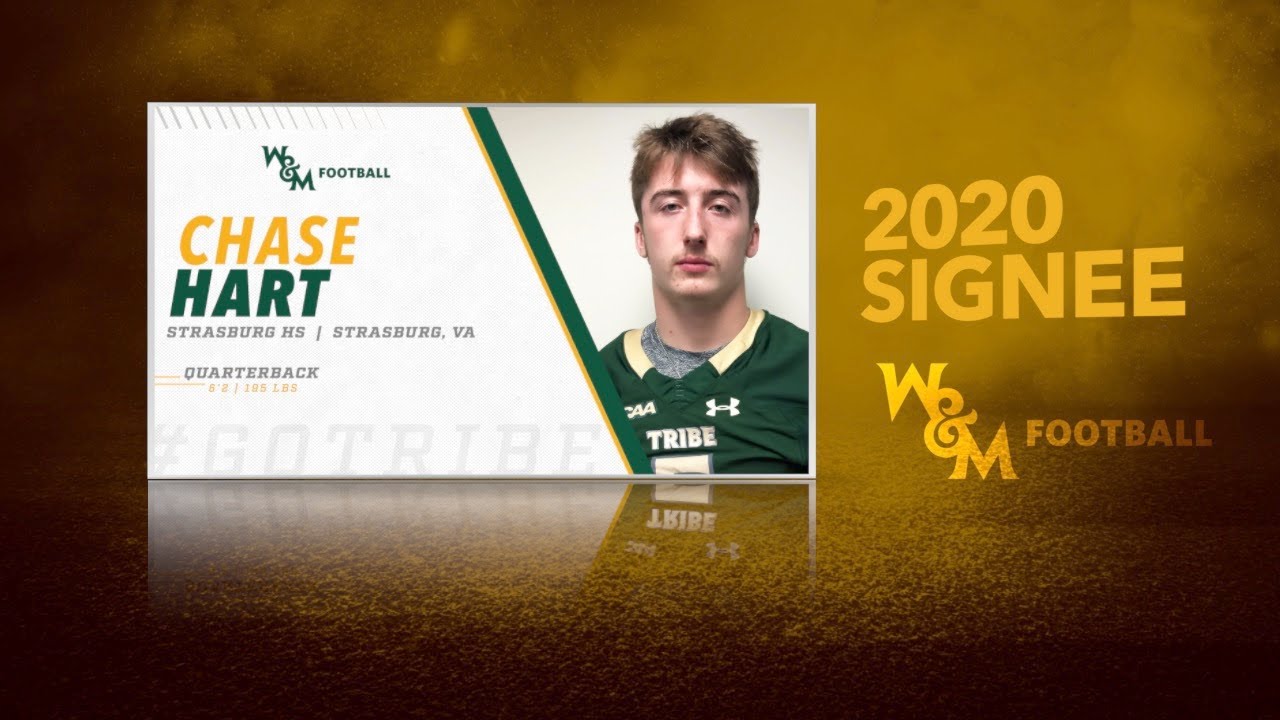 2020 W&M Football Signee - Chase Hart - YouTube