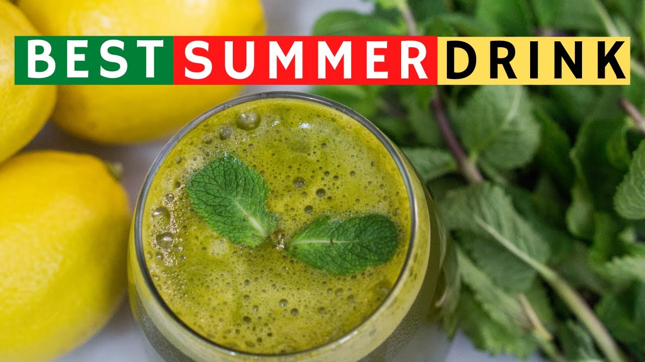 How to make the best refreshing summer drink. Lemon mint juice recipe ...