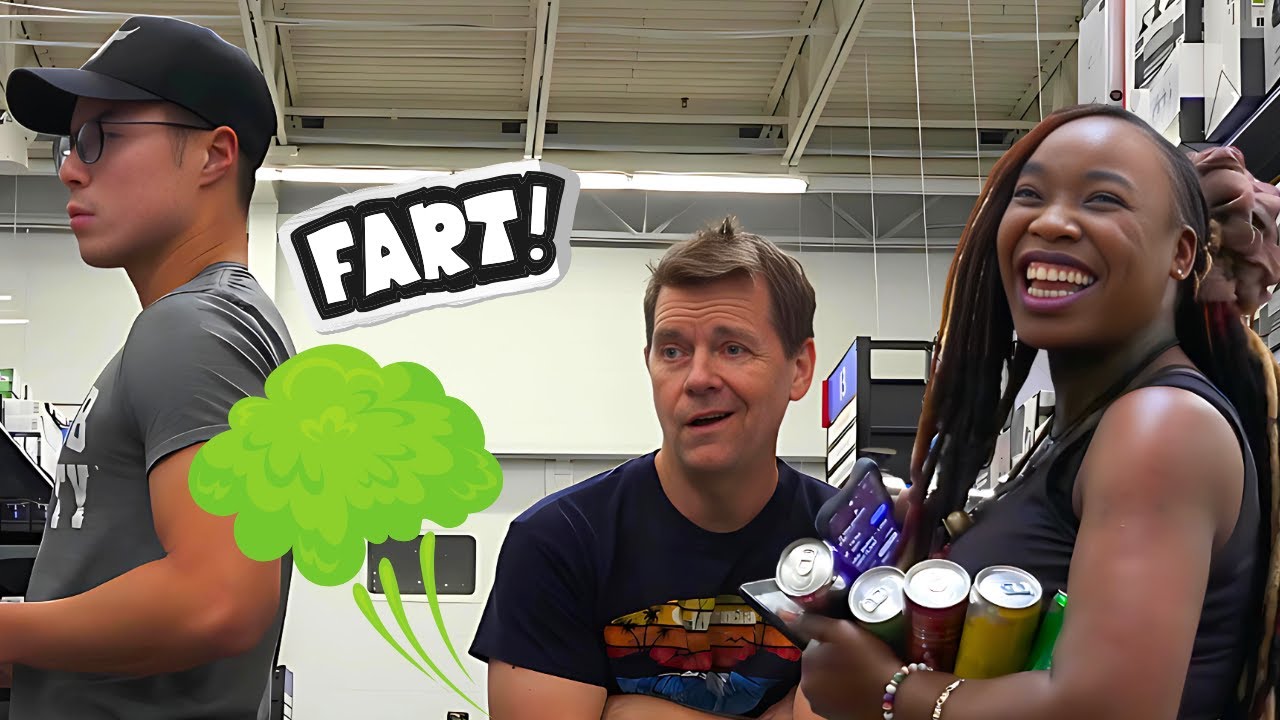 Farting in a garbage can at Walmart - THE POOTER - YouTube