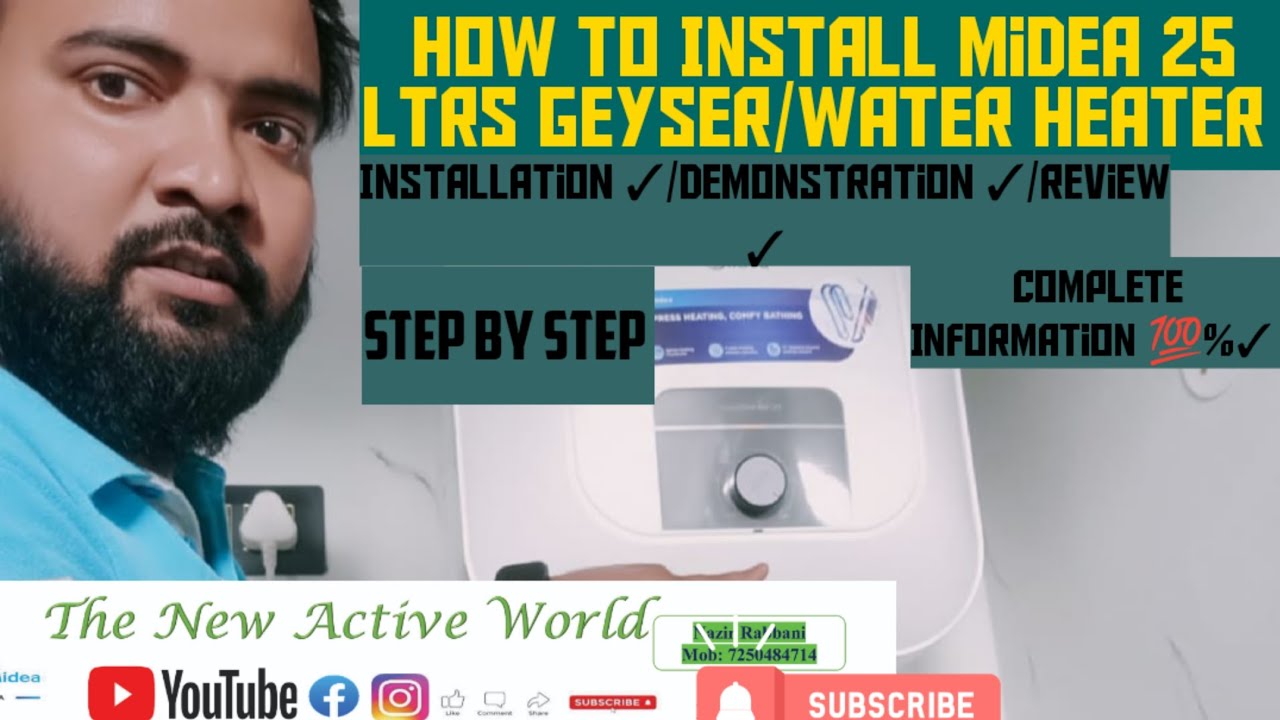 How To Install Midea Geyser|Demonstration|Review|Complete information ...