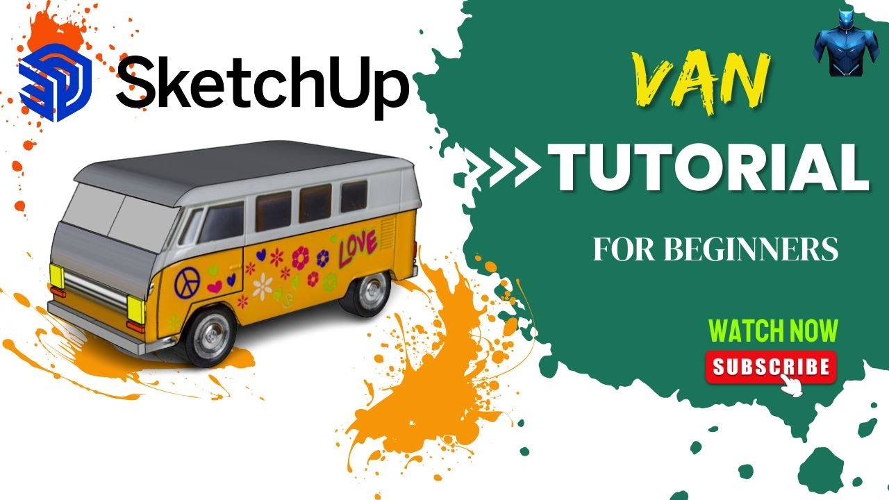How to design a Van in sketchup? -- Model 2 - YouTube