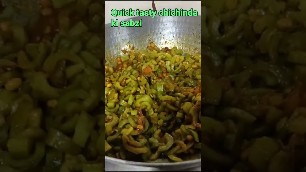 #short Quick and tasty chichinda(snake gourd)ki sabzi - YouTube