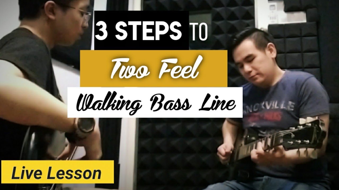 How to Play a Two Feel walking Bass Line (Live Lesson) - YouTube