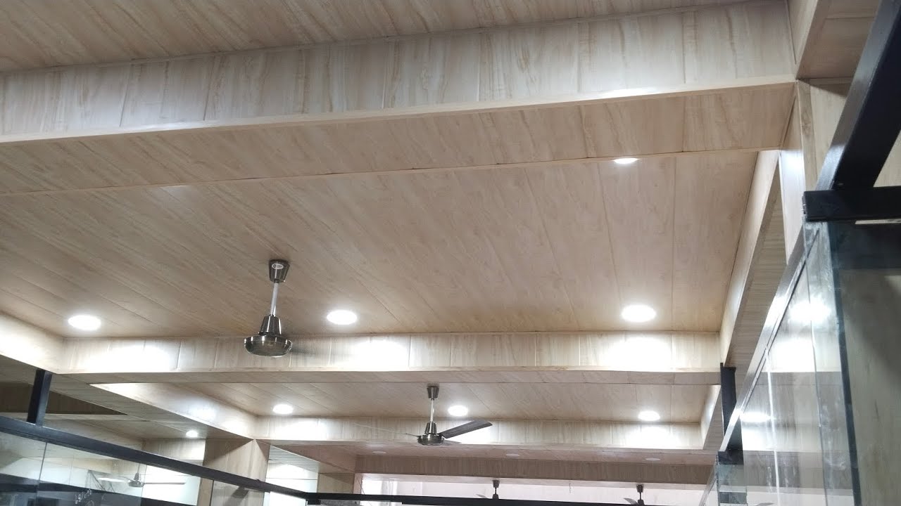 3000sq feet office celling PVC panel work - YouTube