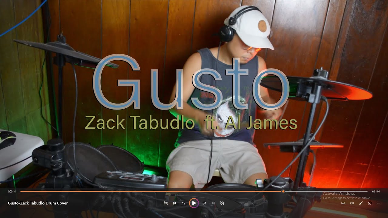 Gusto - Zack Tabudlo ft. Al James (Drum Cover) - YouTube
