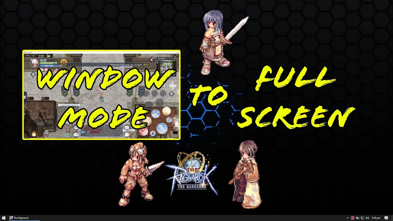 How to Play in Full Screen using the PC Client | The Ragnarok - YouTube