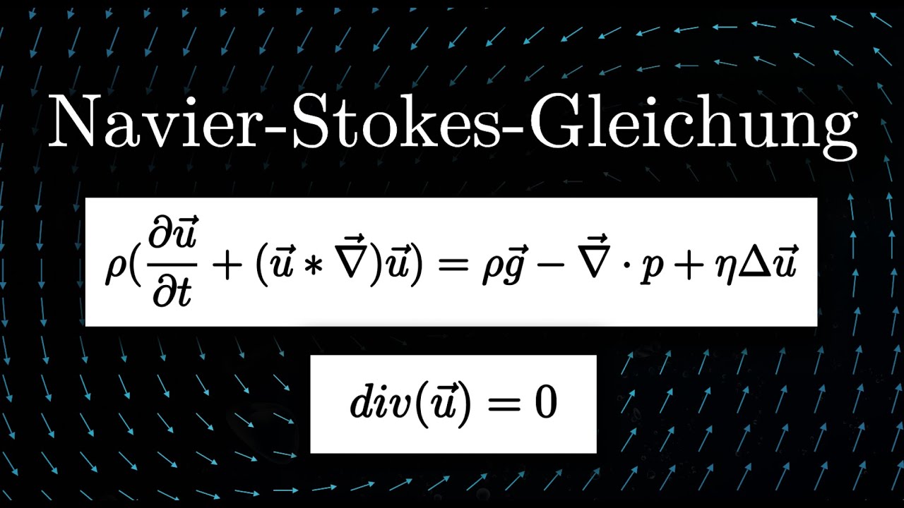 Die Navier-Stokes-Gleichung EINFACH erklärt! (Physik) - YouTube