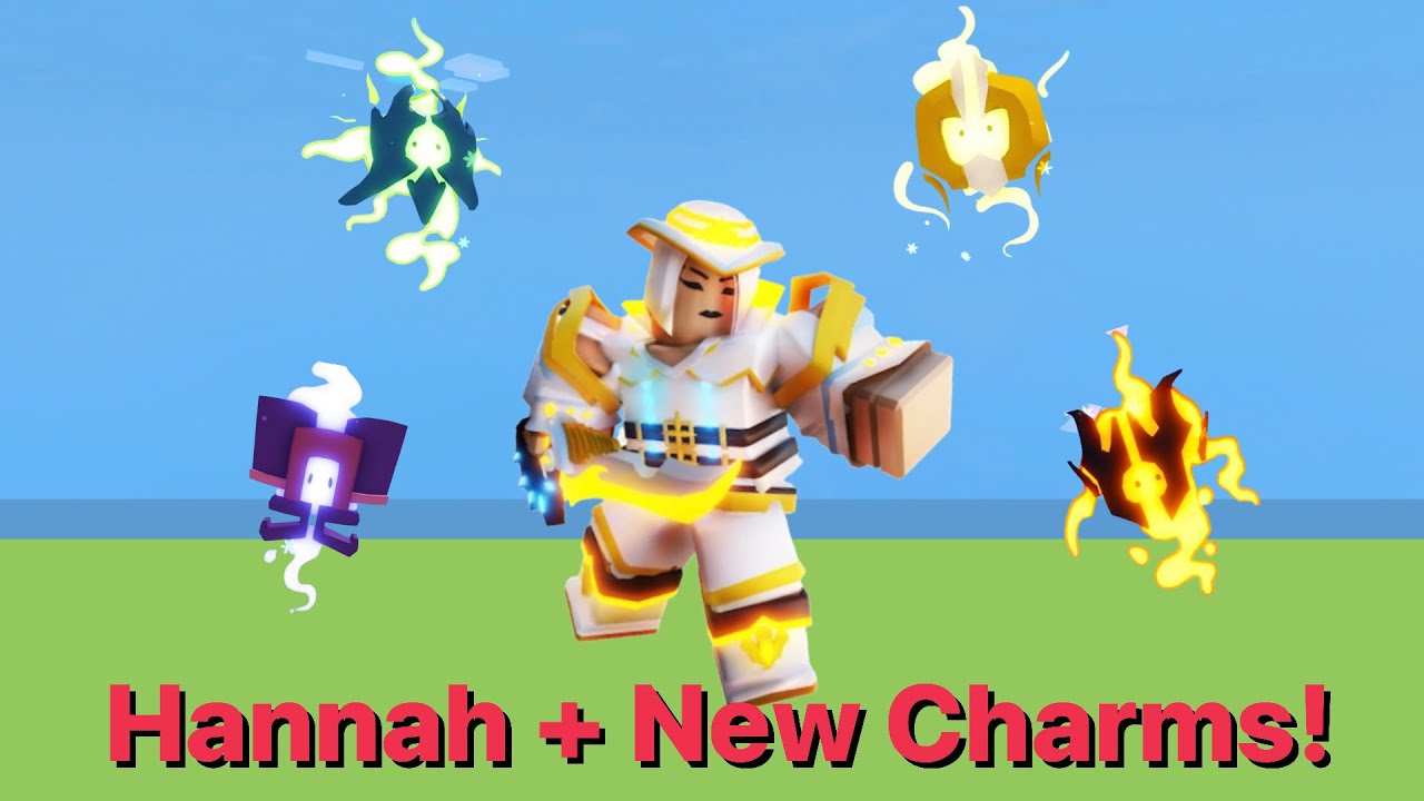 I used the Hannah kit with the new charms! [Roblox Bedwars] - YouTube